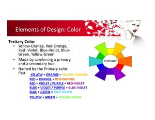 Elements of design color and color schemes | PDF