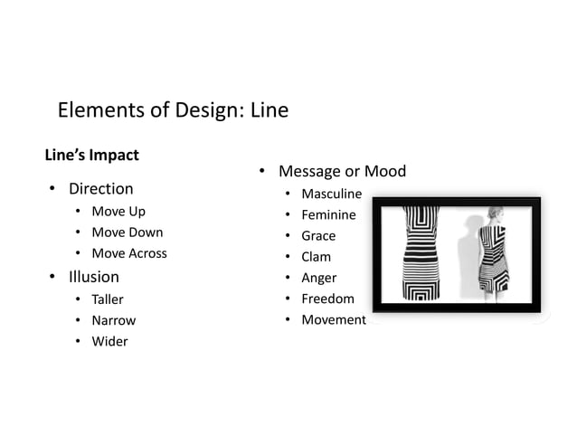 Elements of design lines | PDF | Women\'s Outerwear | Women\'s Clothing