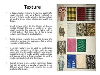 Elements of Design – ppt.pptx for fashion designers | PPTX