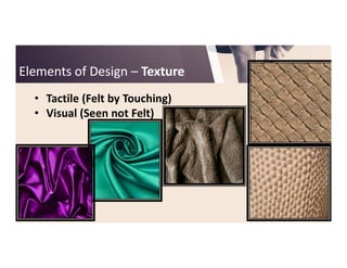 Elements of design shape form texture | PDF