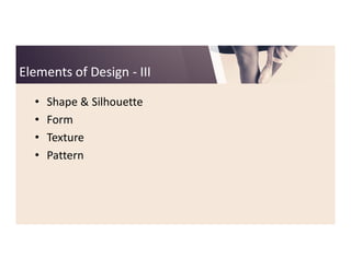 Elements of design shape form texture | PDF