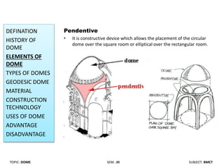 Elements of dome | PPTX