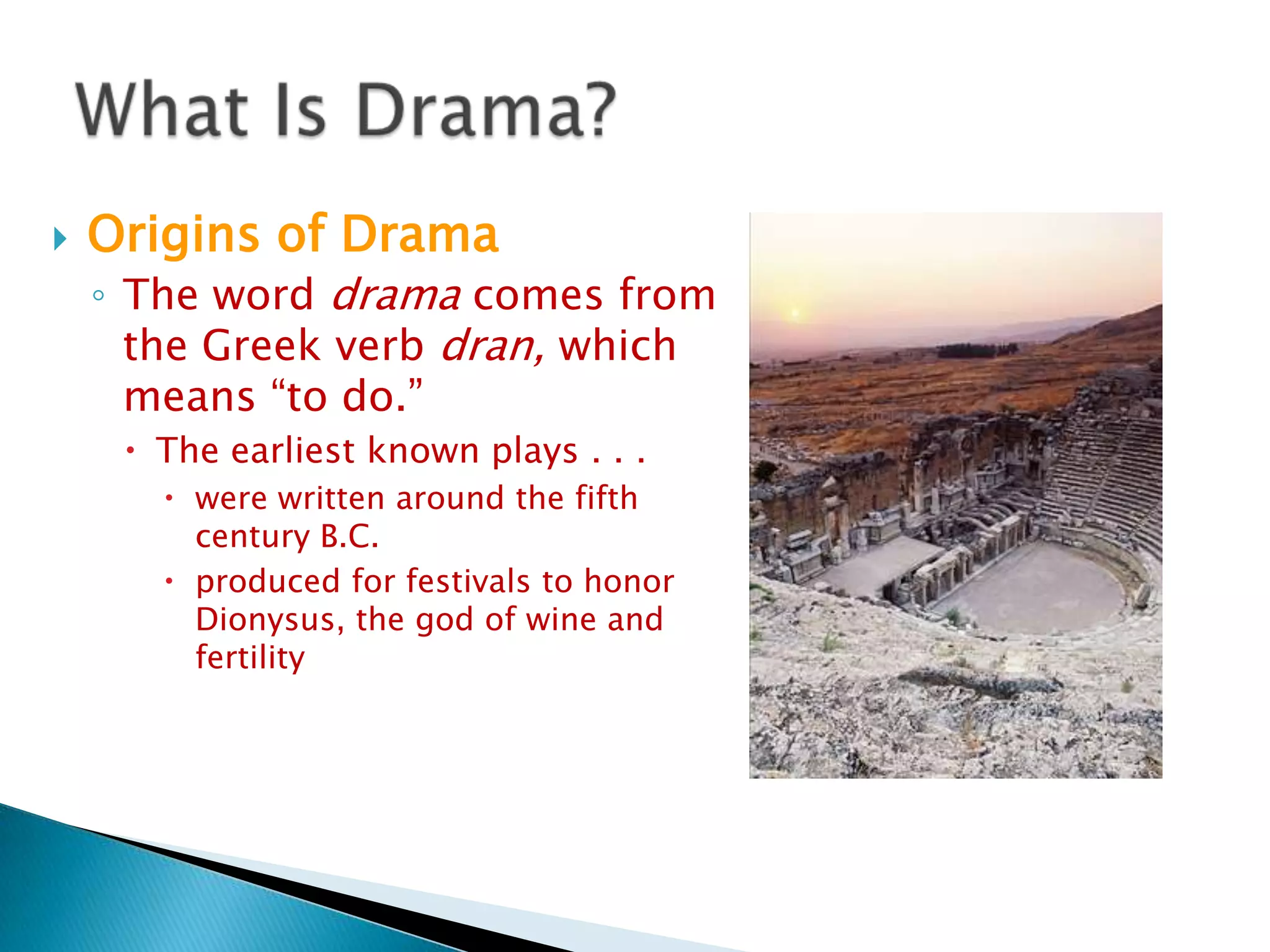 Elements of drama | PPTX