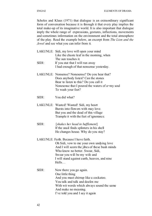 12 elements of drama - tasteko