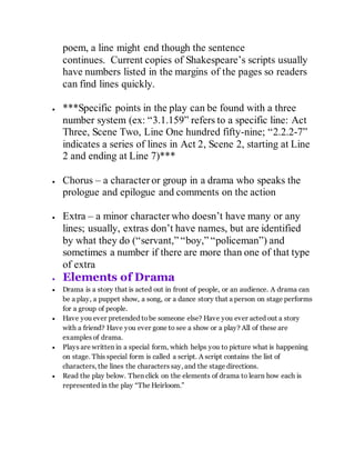 Elements of drama | DOCX