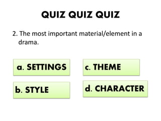 Elements of drama | PPTX