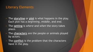 Elements of drama | PPTX