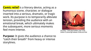 Understanding Key Literary Devices: Stage Directions, Comic Relief ...