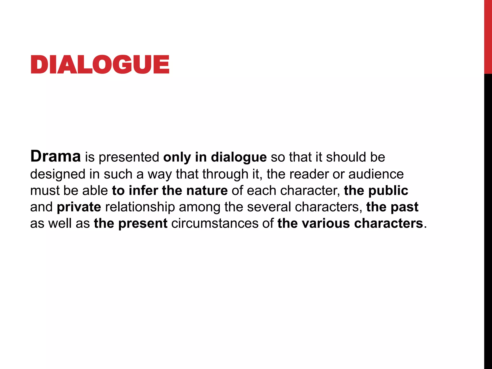 Elements of drama: imitation & dialogue | PPTX