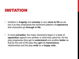 Elements of drama: imitation & dialogue | PPTX