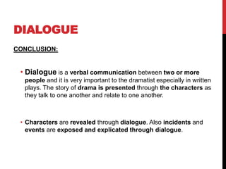 Elements of drama: imitation & dialogue | PPTX
