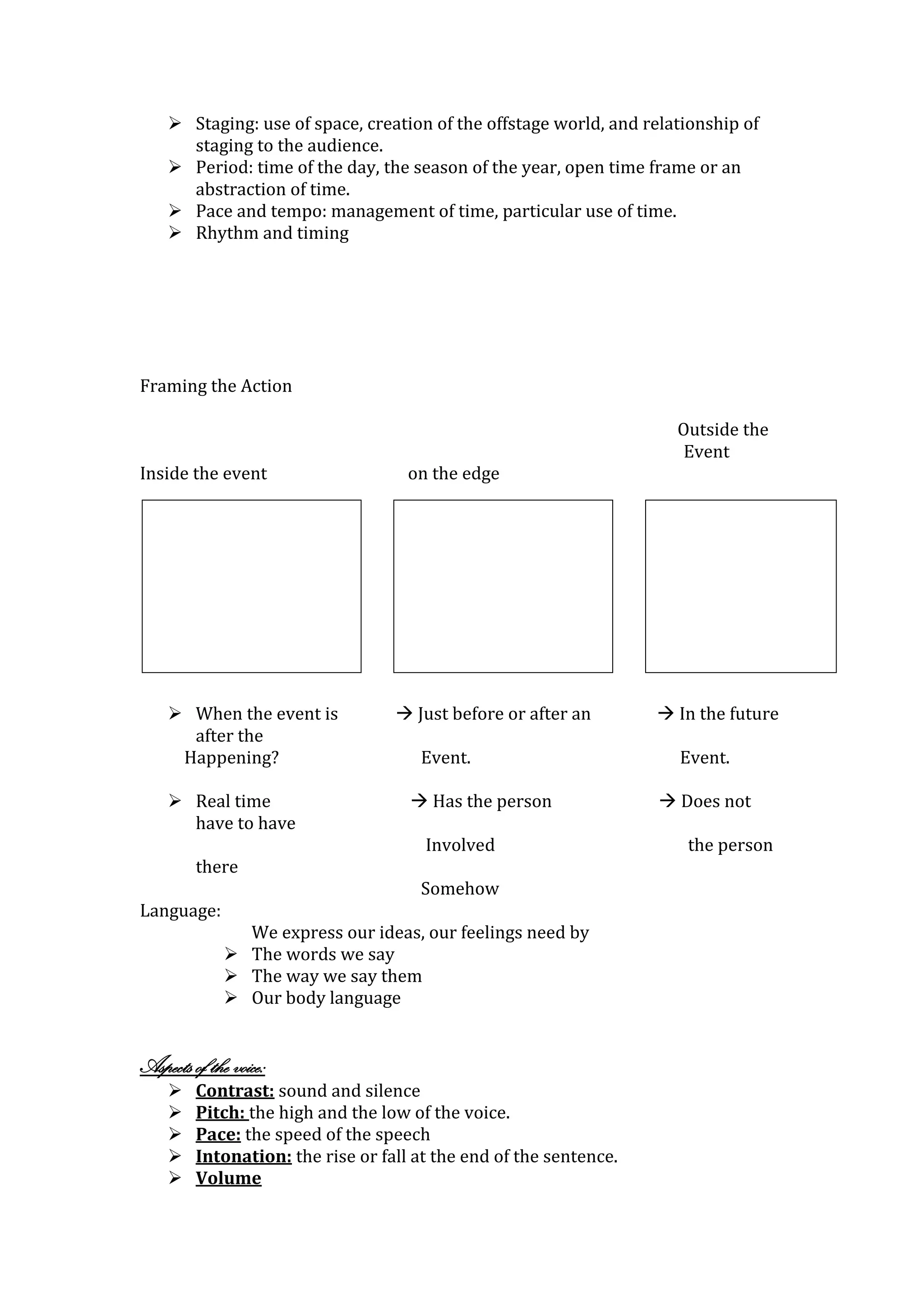 Elements of drama notes | DOCX