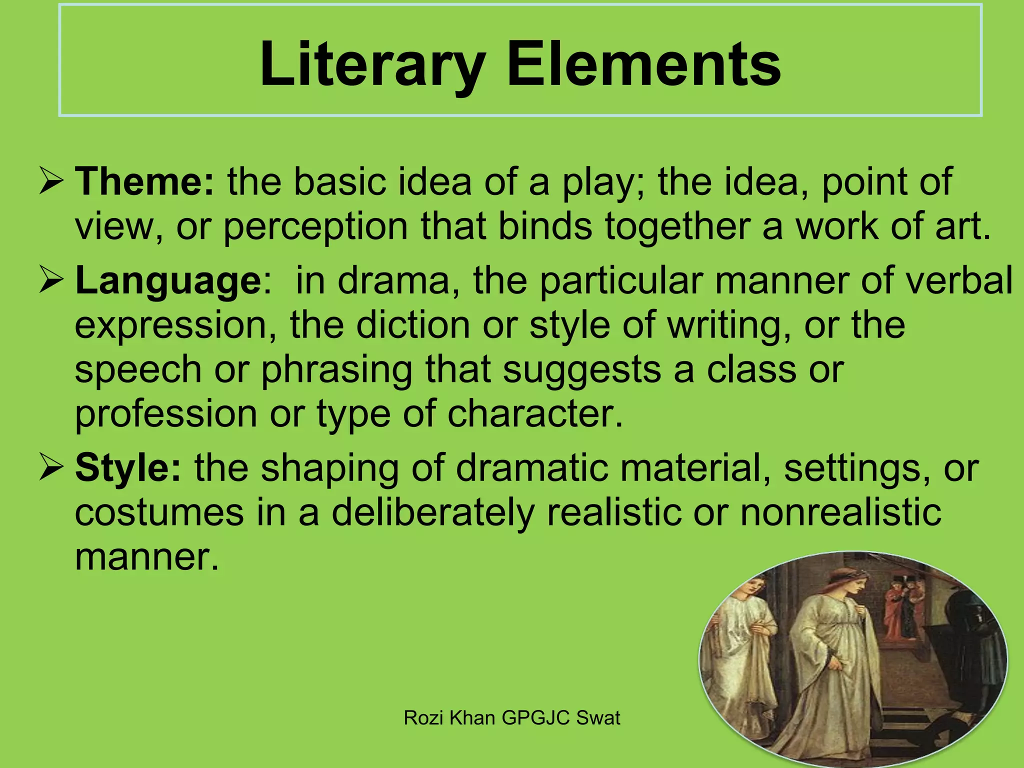 Elements of drama | PPT