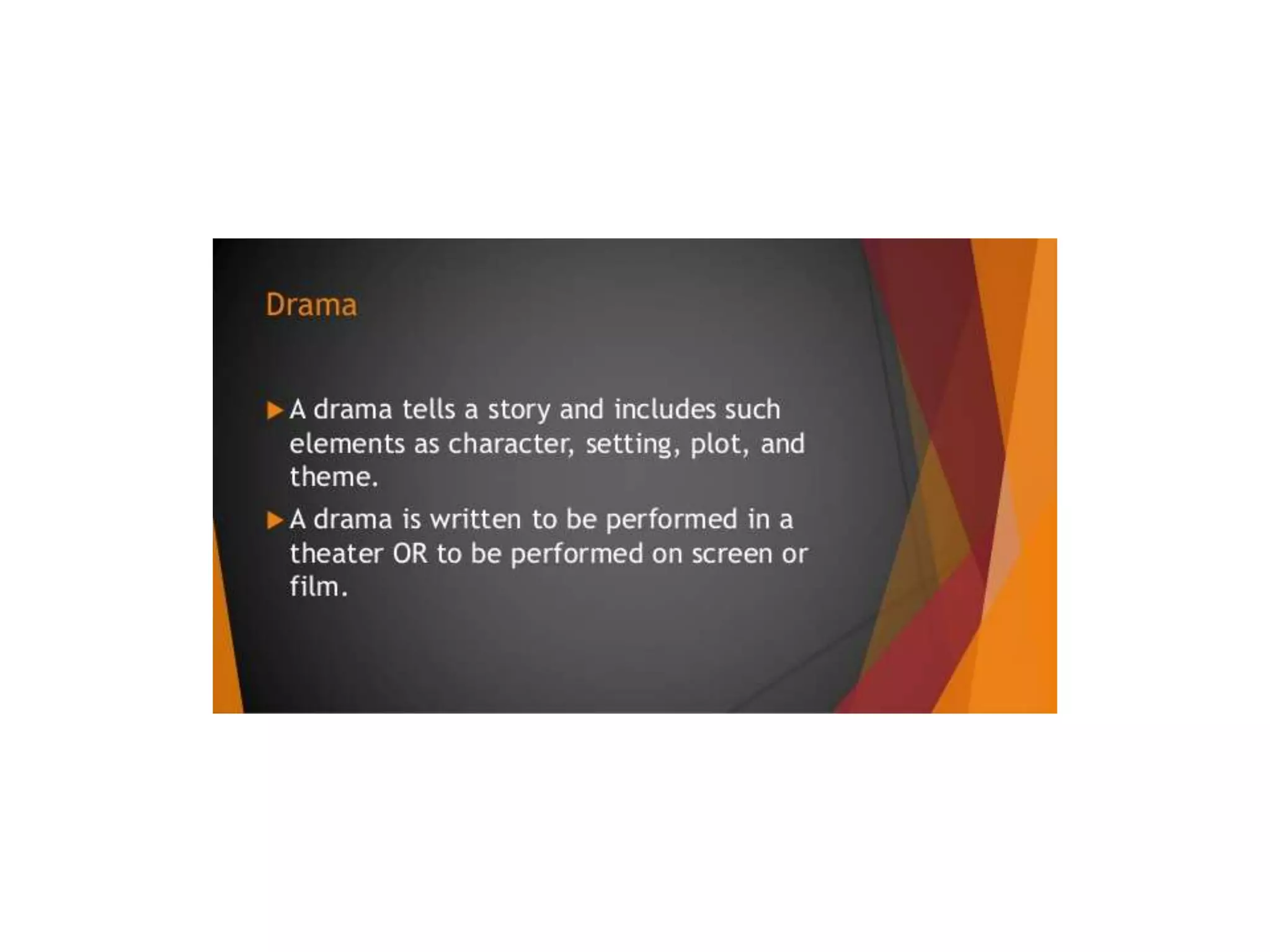 Elements of drama | PPT