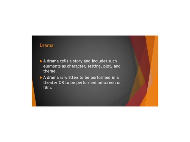 Elements of drama | PPT