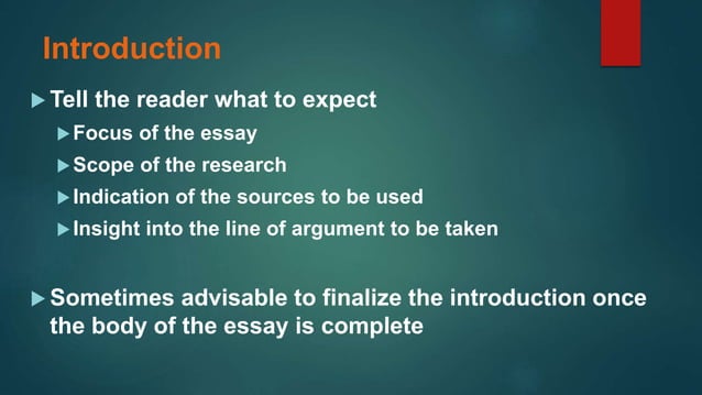 Elements of the Extended Essay | PPT