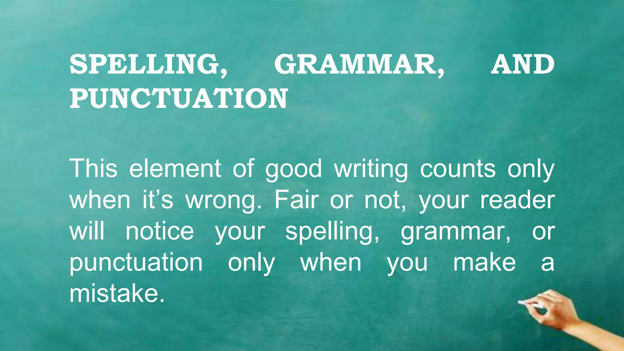 Elements of Effective writing | PPTX