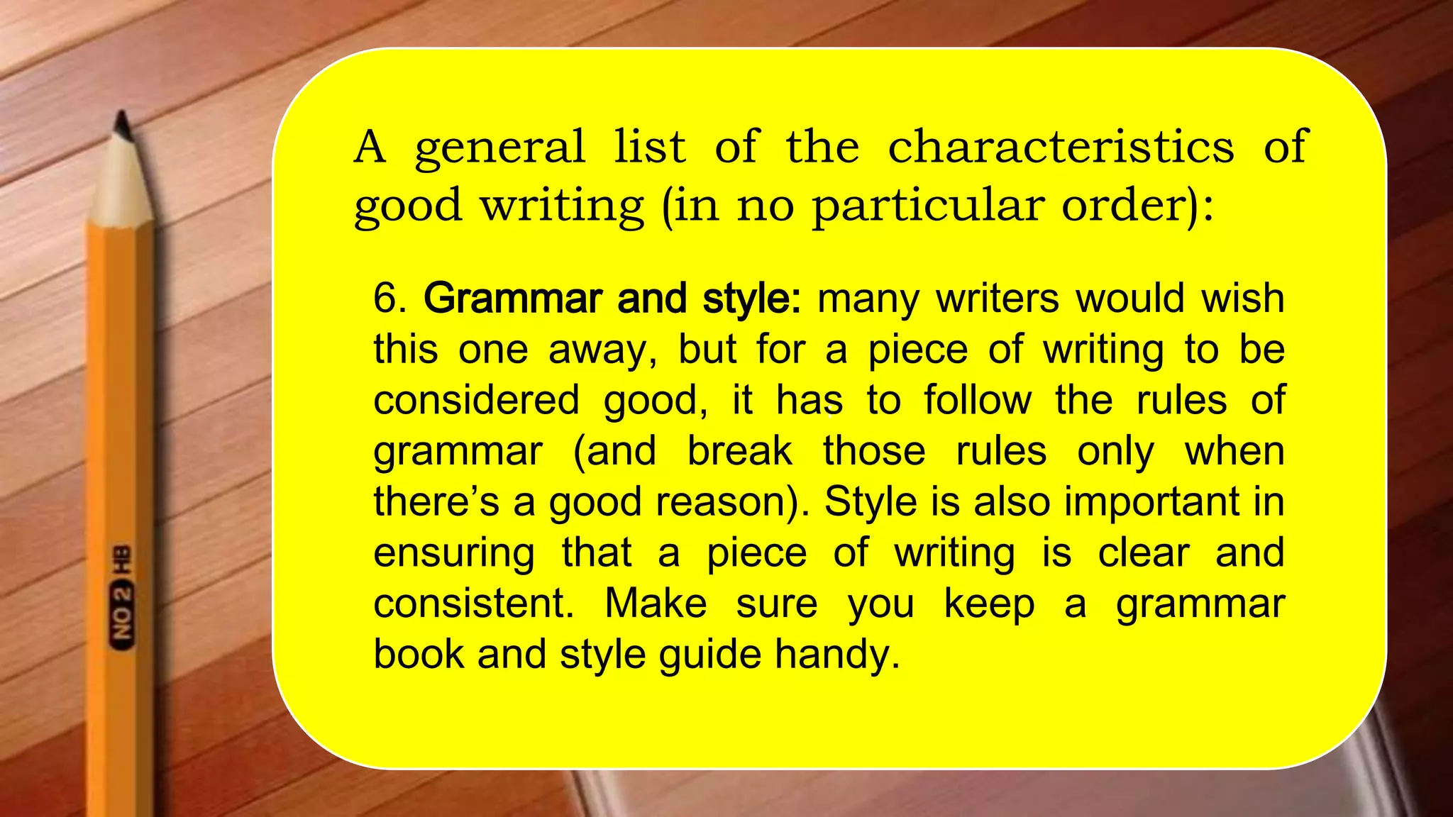 Elements of Effective writing | PPTX