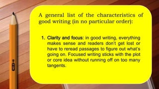 Elements of Effective writing | PPTX
