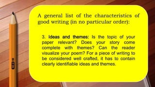 Elements of Effective writing | PPTX