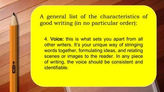 Elements of Effective writing | PPTX