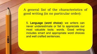 Elements of Effective writing | PPTX