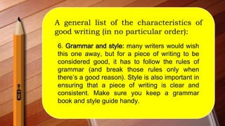 Elements of Effective writing | PPTX