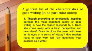 Elements of Effective writing | PPTX