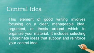 Elements of Effective writing | PPTX
