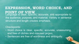 Elements of Effective writing | PPTX