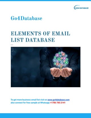 Elements of email list database - Go PDF | PDF