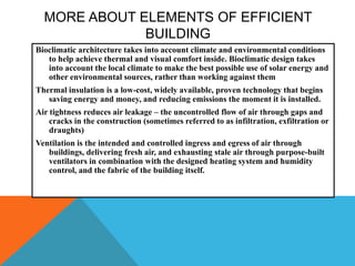 Elements of energy efficient buildings | PPT