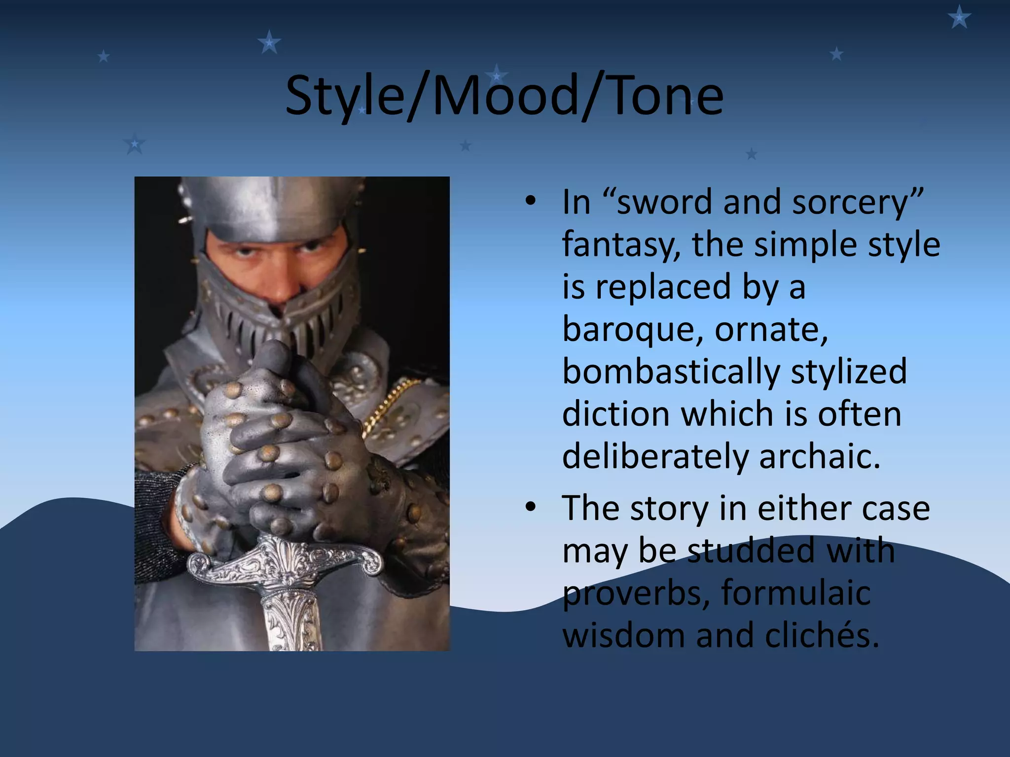 Elements of fantasy literature | PPTX