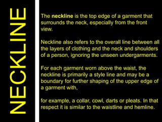 Elements of fashion neckline | PPTX