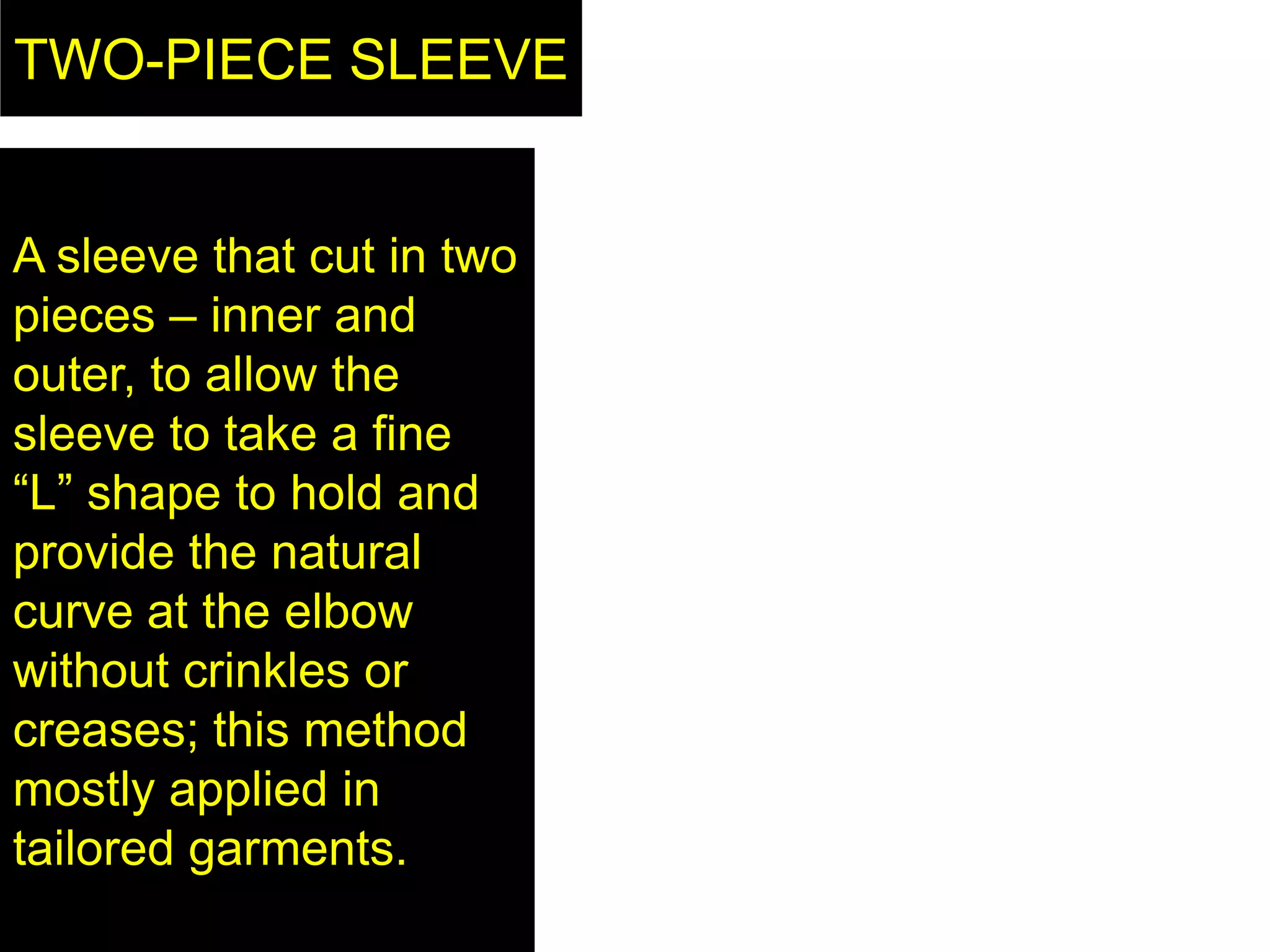 Elements of fashion sleeves | PPTX