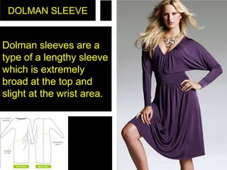 Elements of fashion sleeves | PPTX