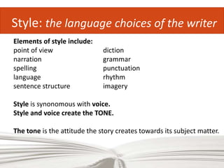 Elements of Fiction | PPT