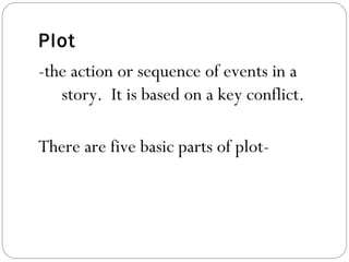 HS English 2 lesson-Elements of fiction | PPT