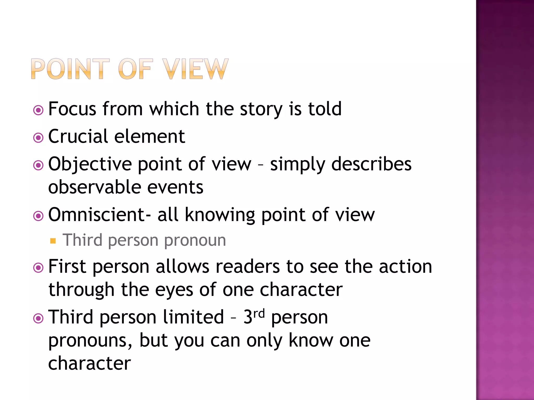 Brunk-Elements of Fiction | PPT