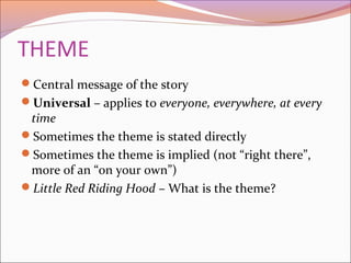 Elements of Fiction | PPT
