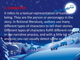 Literature - Elements of Fiction (Dr. Jeanneath D. Velarde) | PPT