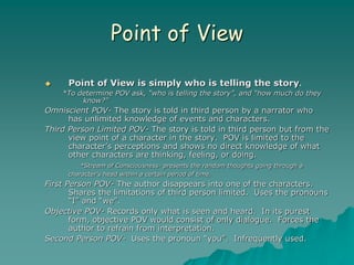 Elements of fiction( what is literature) | PPT