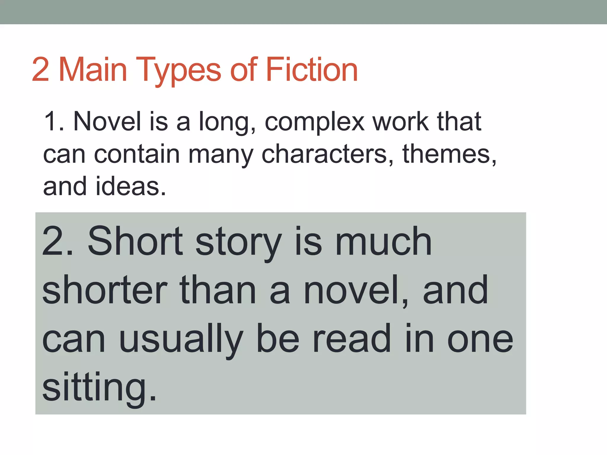 Elements of fiction | PPTX