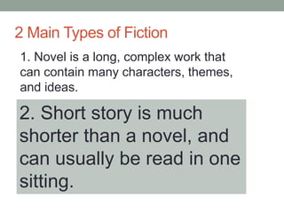 Elements of fiction | PPTX