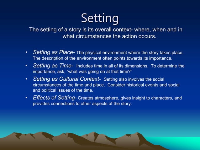 Elements of Fiction Powerpoint Presentation.ppt | Drama | Genres