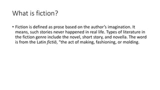 Elements of Fiction_Quarter 4 Week 6 - Grade 7 lesson | PPTX
