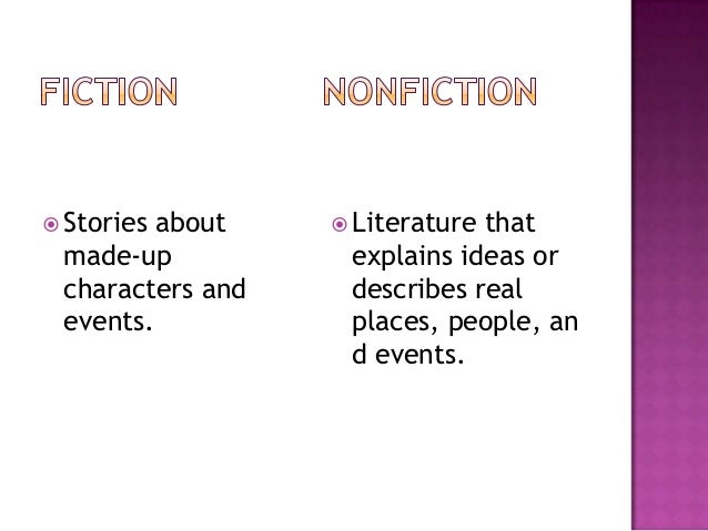 Elements of fiction and nonfiction
