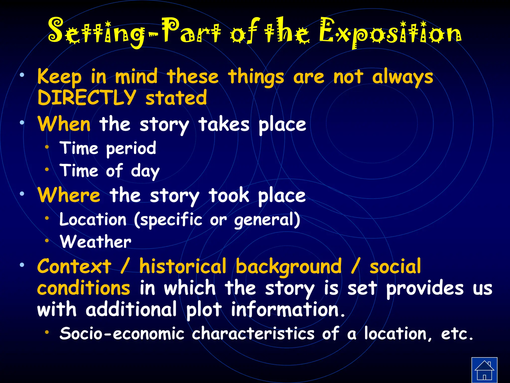 powerpoint presentation in elements of fiction | PPT