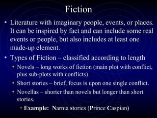 powerpoint presentation in elements of fiction | PDF