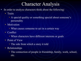 powerpoint presentation in elements of fiction | PDF